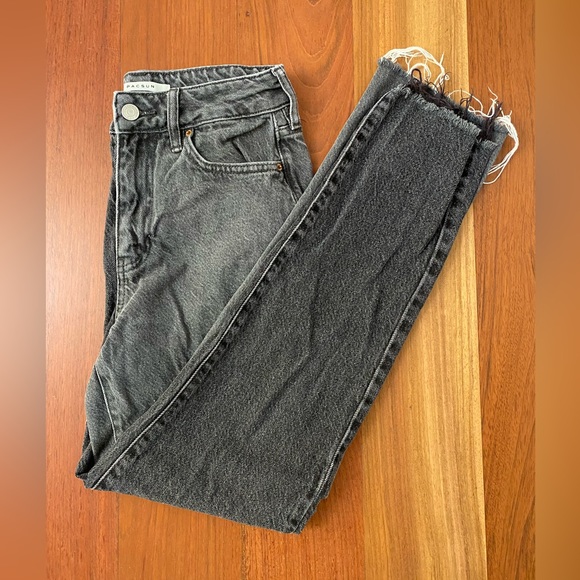 PacSun | Jeans | Pacsun Two Toned Black Straight Leg High Waisted Jeans ...